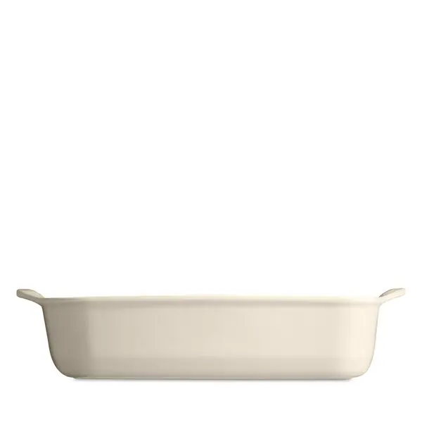 EMILE HENRY The Right Dish Rectangular Baker, 4.8 Qt - Ecru