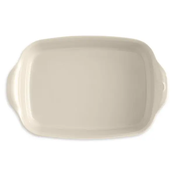EMILE HENRY The Right Dish Rectangular Baker, 4.8 Qt - Ecru