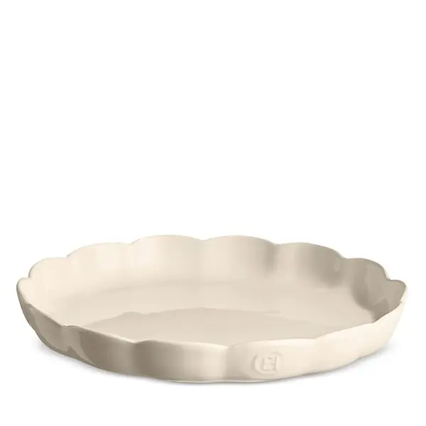 EMILE HENRY Madeleine Round Tart Dish - Ecru
