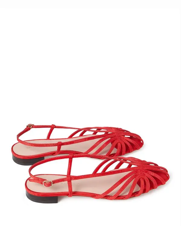 LOEFFLER RANDALL Devon Flat Sandals - Red