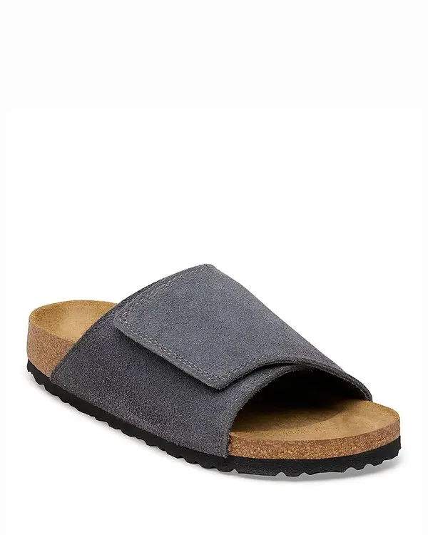 BIRKENSTOCK Solana Cork Slides - Charcoal