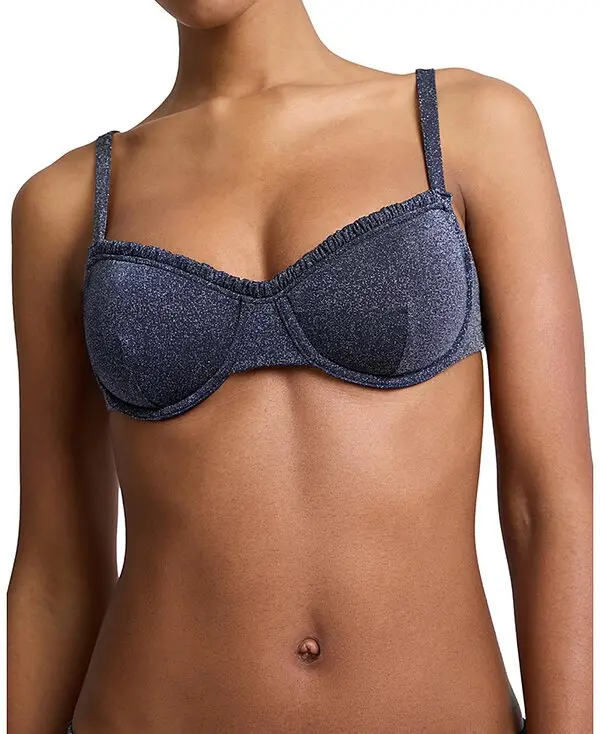 Onia Marilyn Bikini Top - Noir Navy