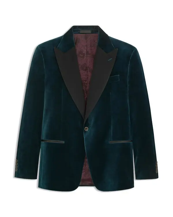 Ted Baker London Webster Velvet Blazer - Teal