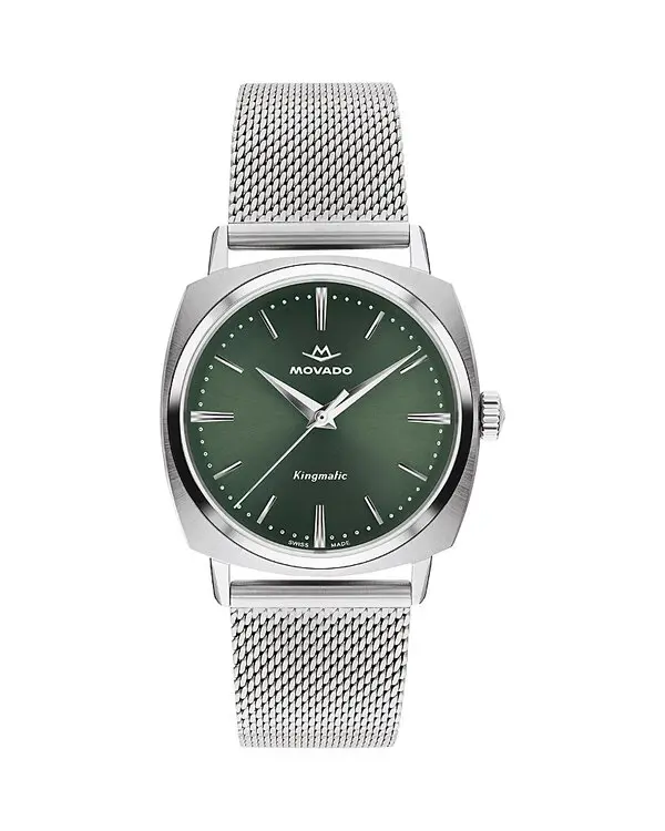 Movado Kingmatic Automatic Watch - Green/stainless Steel