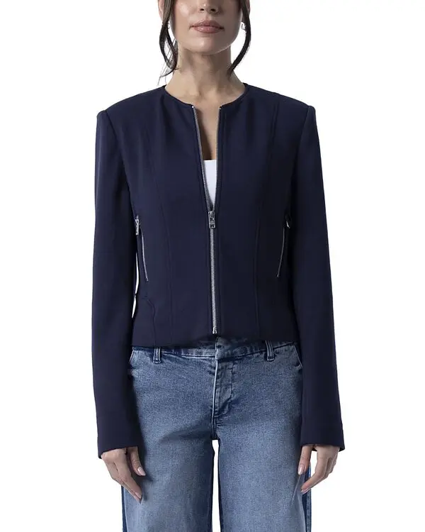 BLUE REVIVAL Zoey Zipped Front Blazer