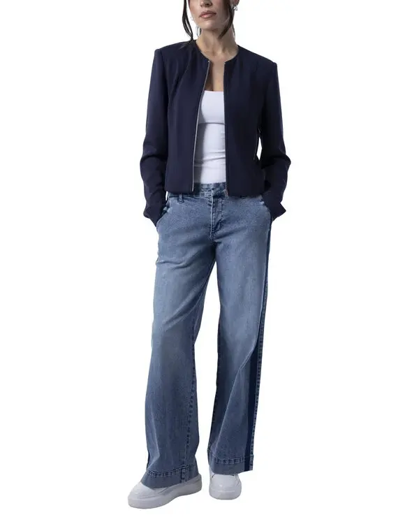 BLUE REVIVAL Zoey Zipped Front Blazer