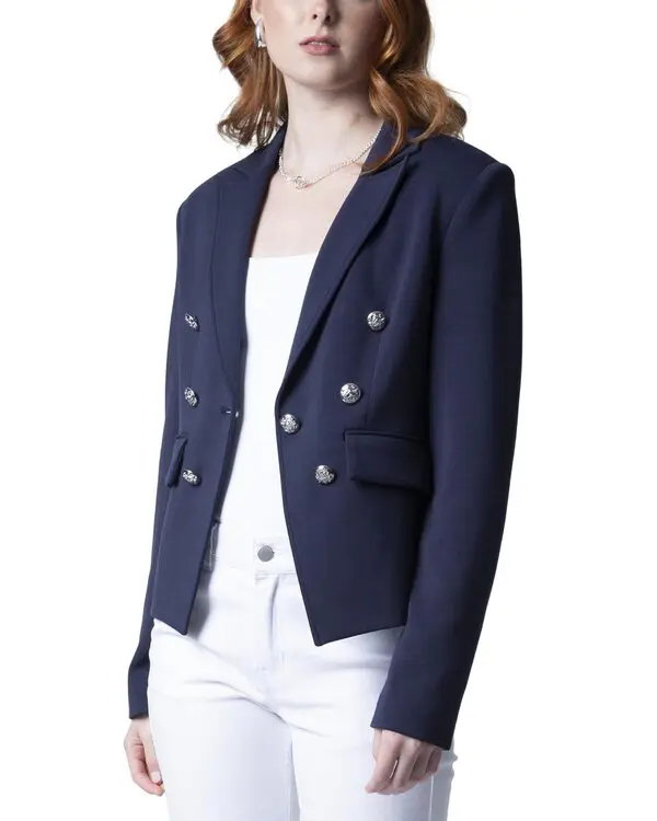 BLUE REVIVAL Kasey Nautical Hooded Blazer