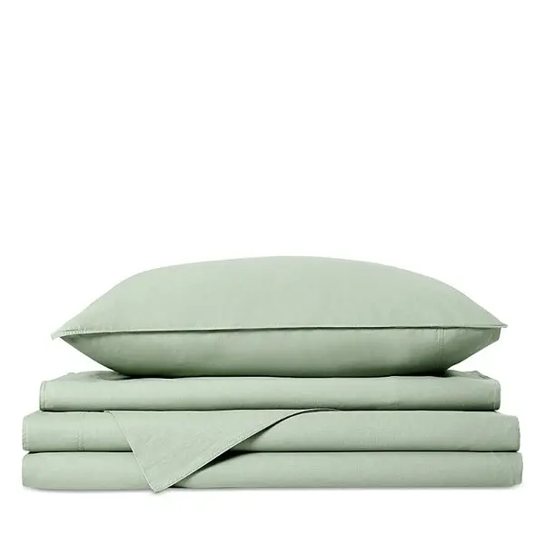 Dkny Vintage Washed Cotton 4-piece Sheet Set, Queen - Green