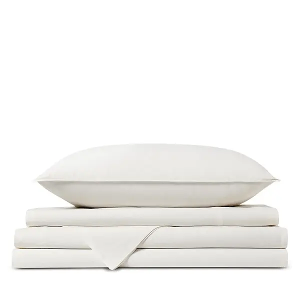 Dkny Vintage Washed Cotton 4-piece Sheet Set, Queen - Ivory