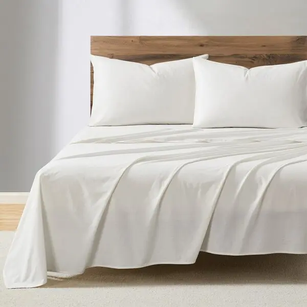 Dkny Vintage Washed Cotton 4-piece Sheet Set, Queen - Ivory