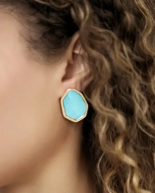 Ettika Seastone Stud Earrings