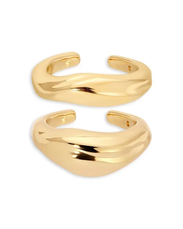Ettika Bold Metallic Ear Cuff Set - Gold