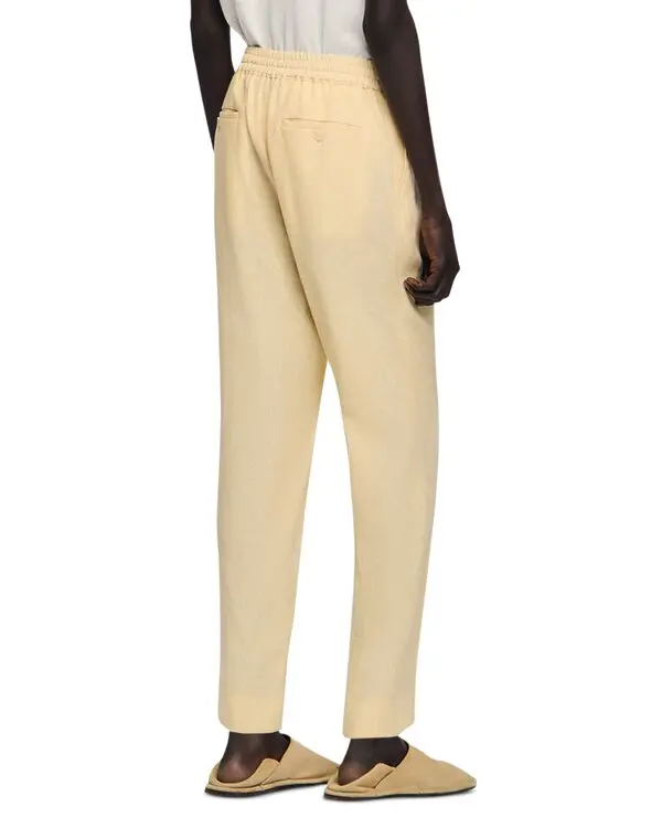 Sandro Alpha Elastic Linen Trousers