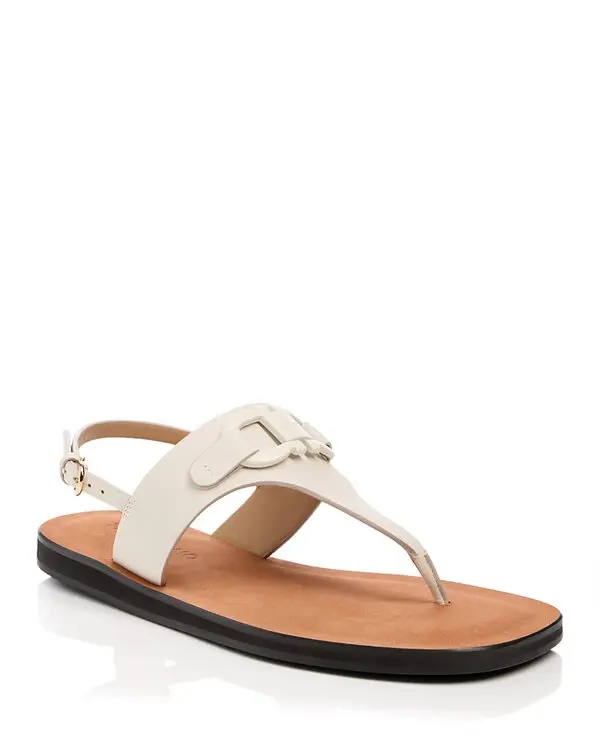 FERRAGAMO Siriana Thong Sandals - Mascarpone