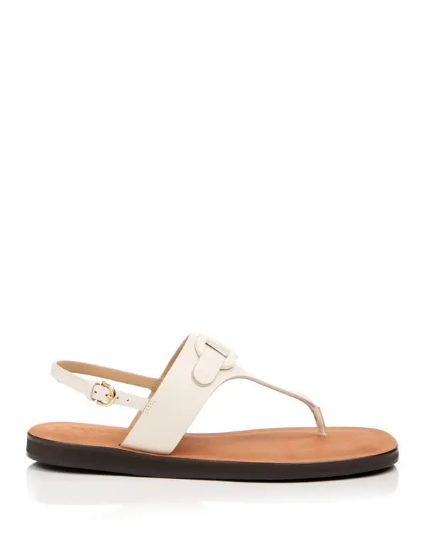 FERRAGAMO Siriana Thong Sandals - Mascarpone