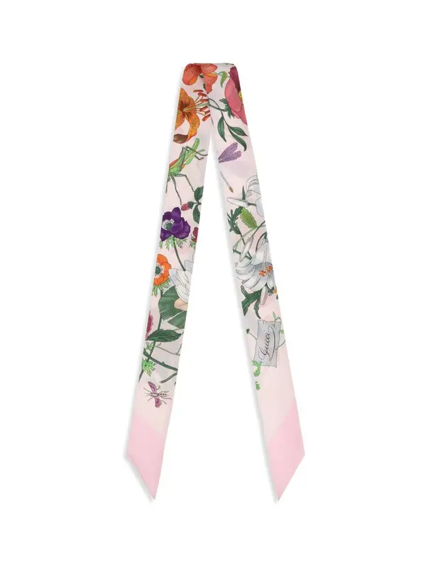 Gucci Printed Silk Twill Scarf - Multicolor
