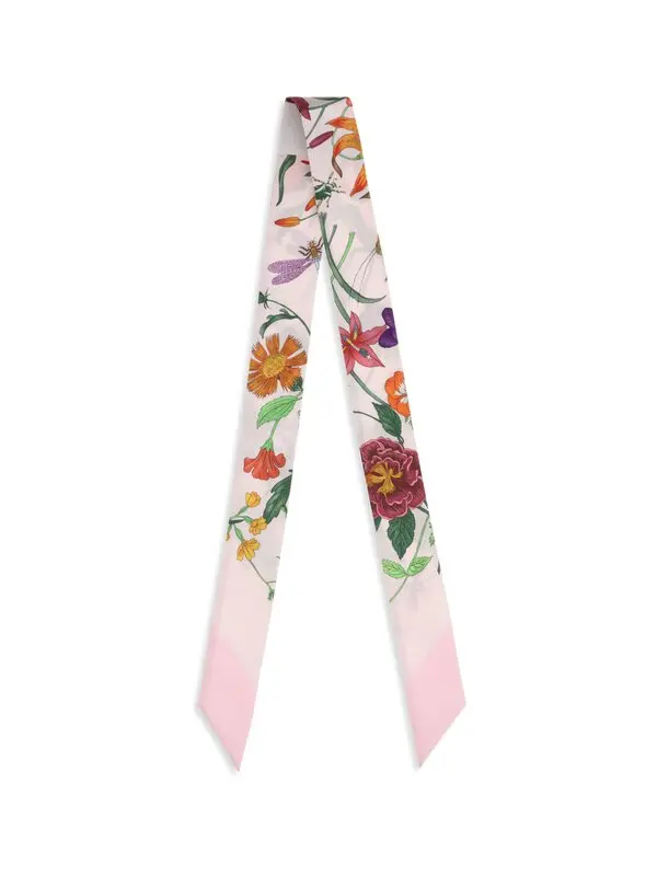 Gucci Printed Silk Twill Scarf - Multicolor