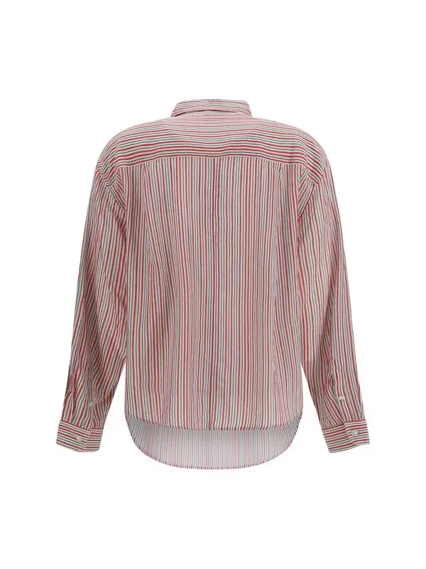 Isabel Marant Étoile Striped Button-up Shirt With Pocket Detail