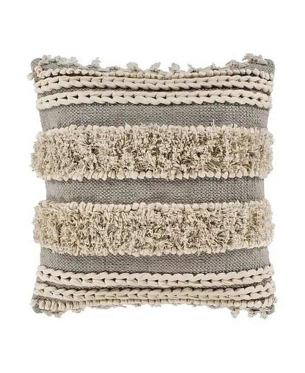 Livabliss Helena Decorative Pillow, 18l X 18w - Medium Gray