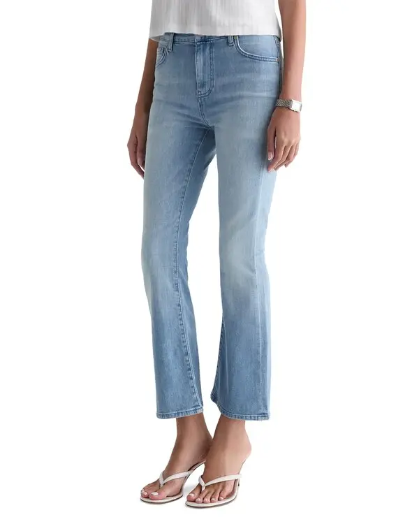 Ag Farrah Mid Rise Bootcut Crop Jeans