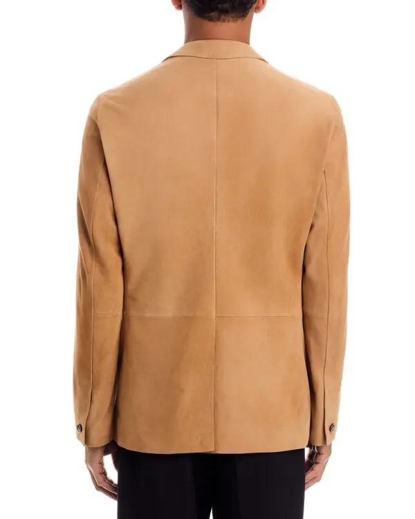 BOSS X Camel L-mazer Slim Fit Leather Jacket