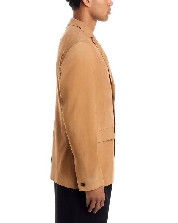BOSS X Camel L-mazer Slim Fit Leather Jacket