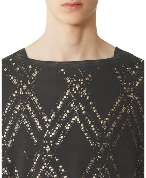 LANVIN Sequin And Bead Embellished Knitted Top