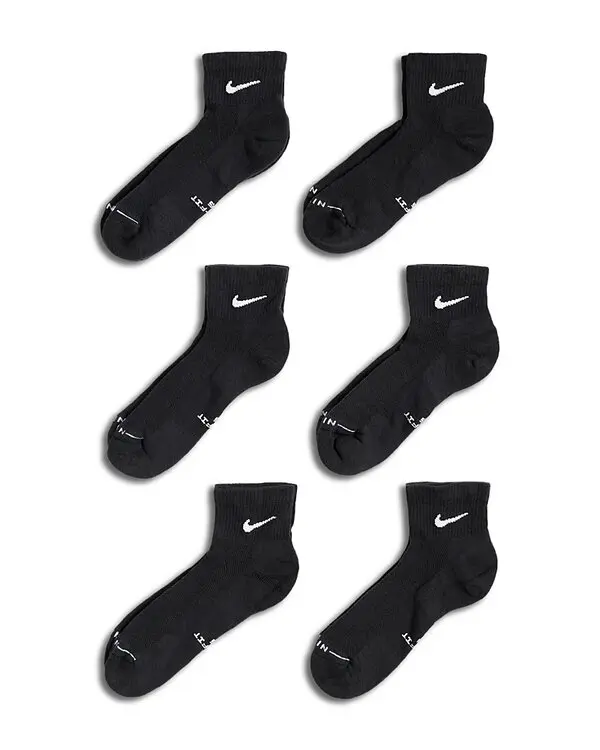 Nike Ankle Socks Pack Of 6 - Black