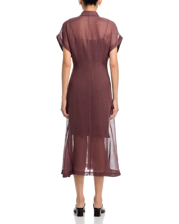 BOSS Davinata Midi Shirt Dress - Mocha
