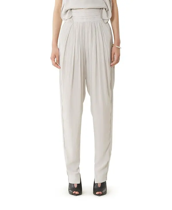 LANVIN Draped Charmeuse Pants