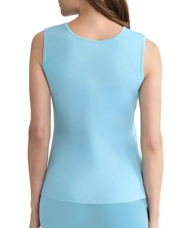 Ming Wang Scoop Neck Mid-length Knit Tank - Serene