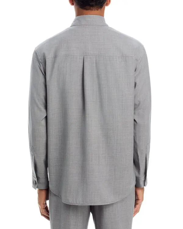 BOSS P-carper Pocket Overshirt - Open Grey