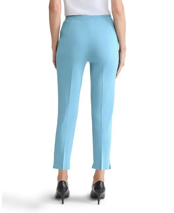 Ming Wang Knit Straight-leg Ankle Pants - Serene