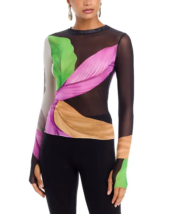 AFRM Kaylee Mesh Top - Summer Feathers