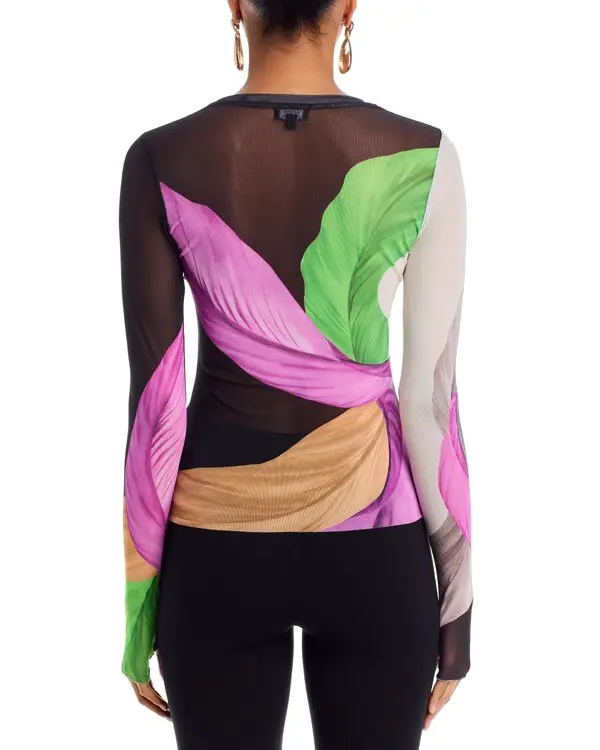 AFRM Kaylee Mesh Top - Summer Feathers
