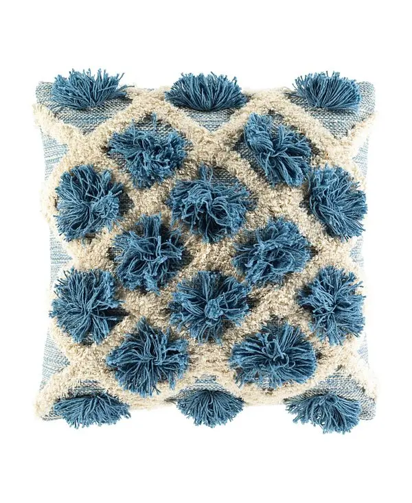 Livabliss Edric Decorative Pillow, 18l X 18w - Blue