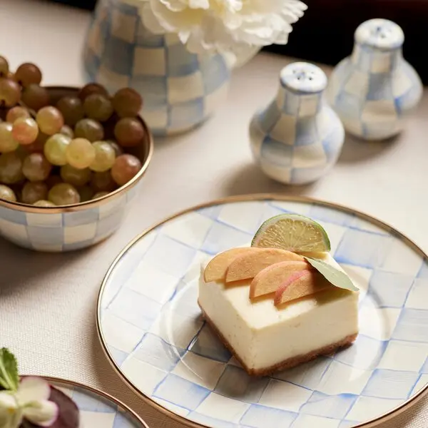 MACKENZIE-CHILDS Sky Check Salt And Pepper Shakers - Sky Blue