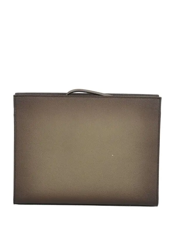 FERRAGAMO Gancini Pouch - Brown