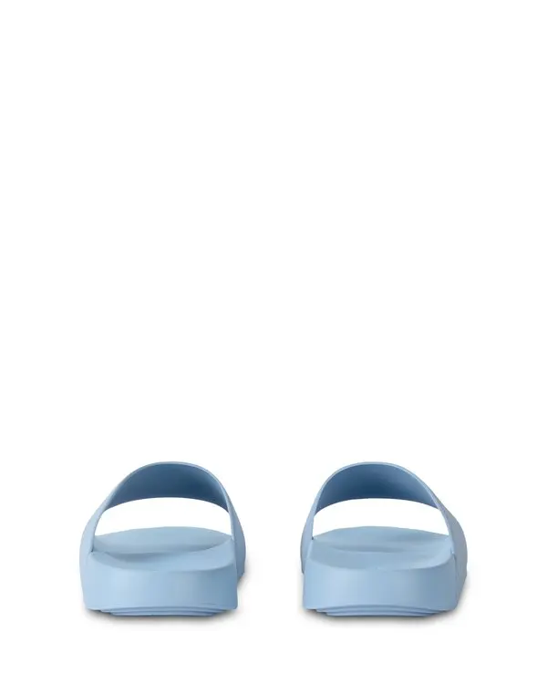 Givenchy Embossed Logo Slide Sandals - Light Blue