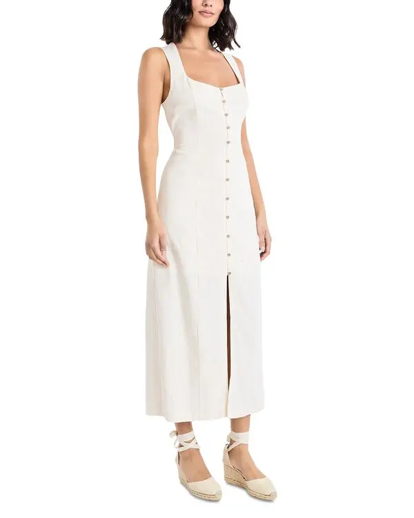 THE GOOD JOURNEY Scoop Neck Shirtdress