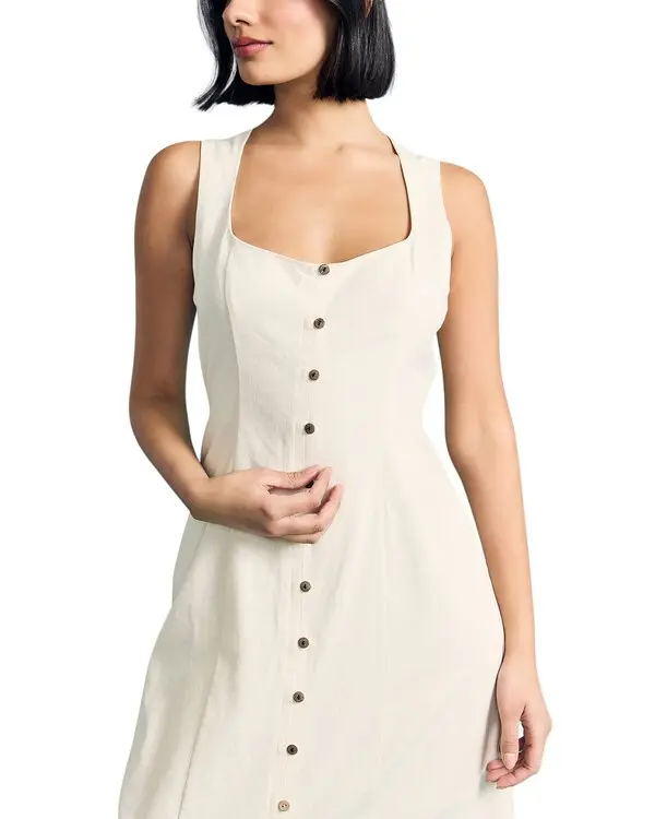 THE GOOD JOURNEY Scoop Neck Shirtdress