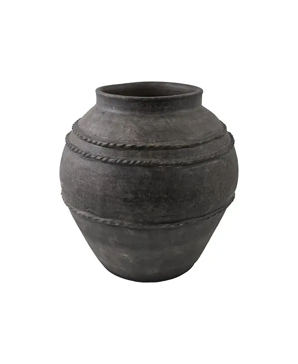 Livabliss X Galey Alix Stevi Outdoor Vase - Black
