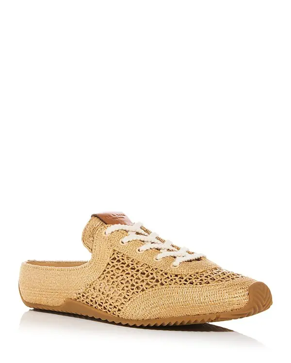 Rag & Bone Retro Runner Mules - Natural Raffia