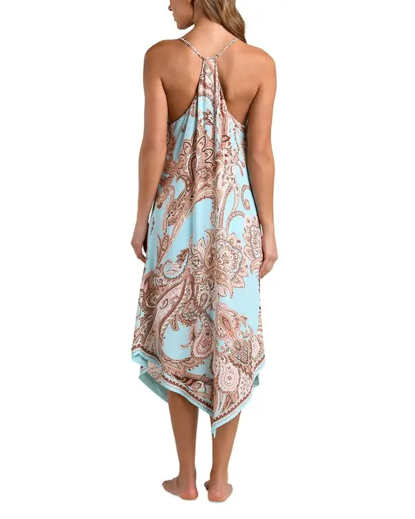 L'Agence Elisa Traditional Paisley Midi Cover-up Dress - Multi