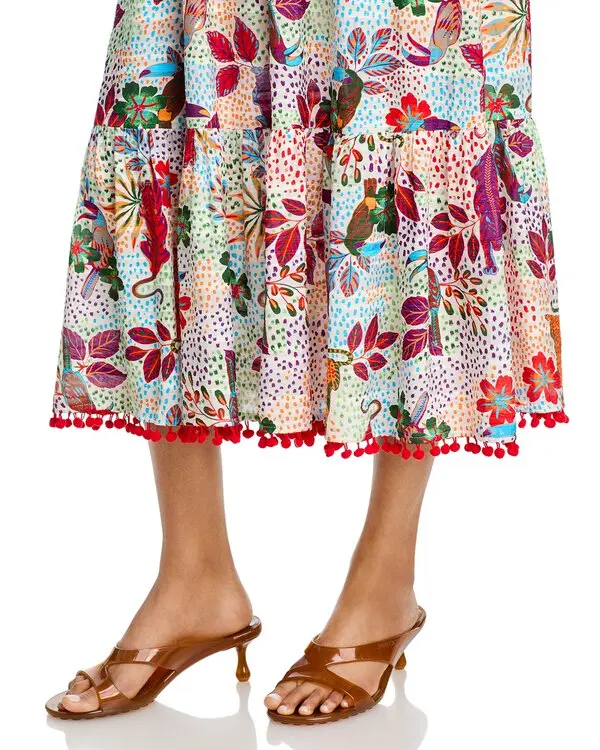 Aqua Lace Up Midi Dress