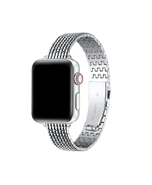POSH TECH Brooklyn Stainless Steel Band For Apple Watch - Silver