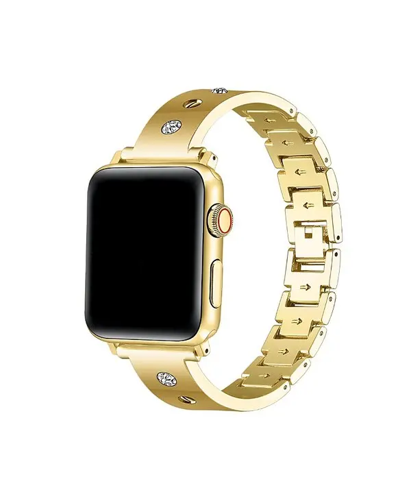 POSH TECH Campbell Rhinestone Embellished Apple Watch Band - Gold