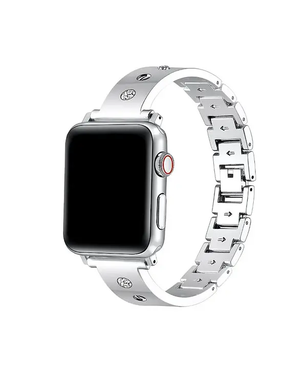 POSH TECH Campbell Rhinestone Embellished Apple Watch Band - Silver