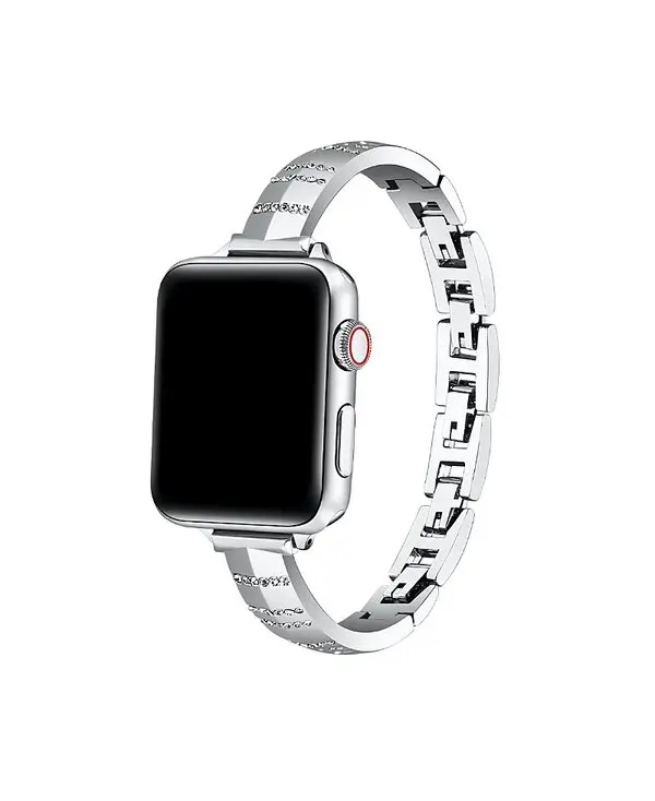 POSH TECH Eclipse Rhinestone Apple Watch Band - Silver