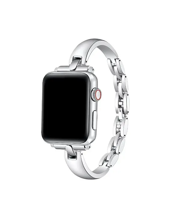 POSH TECH Alexis Stainless Steel Link Band For Apple Watch - Silver